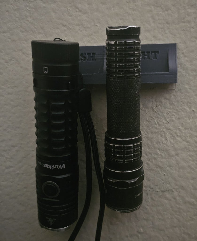 Flashlight wall mount by aiye | Download free STL model | Printables.com
