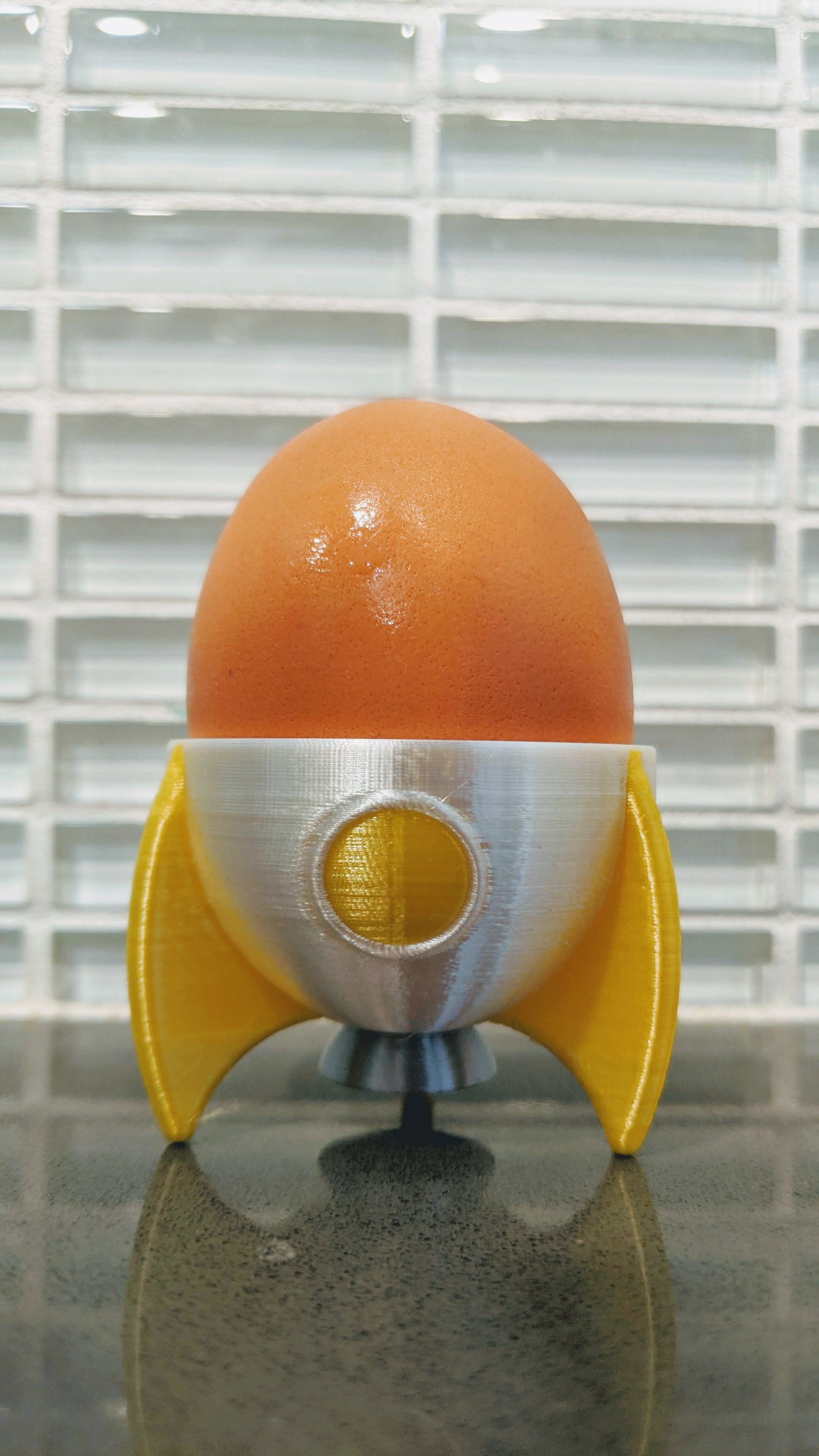 Egg Cup Rocket Ship (Multi-Material) by Justin | Download free STL ...