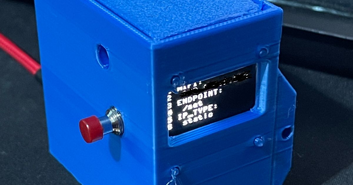 ESP32 relay + screen + button controller by vd853 | Download free STL ...