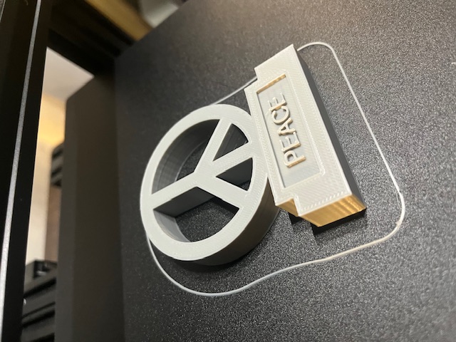 Peace Sign on Stand by ClassicAdam | Download free STL model ...
