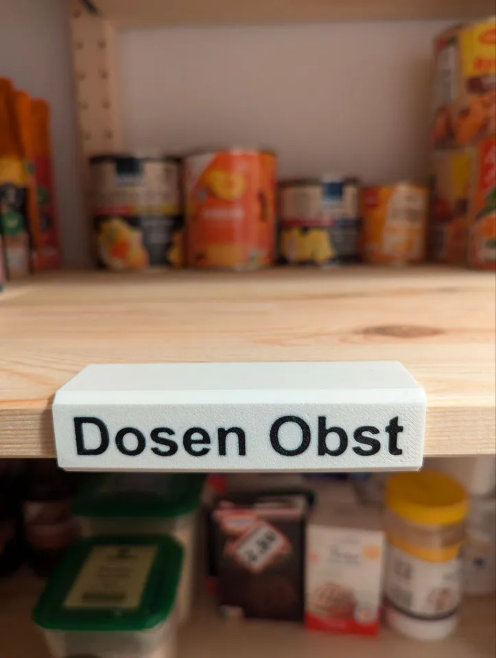 Ivar Customizable Shelf Label by Hanak1nSolo | Download free STL model ...