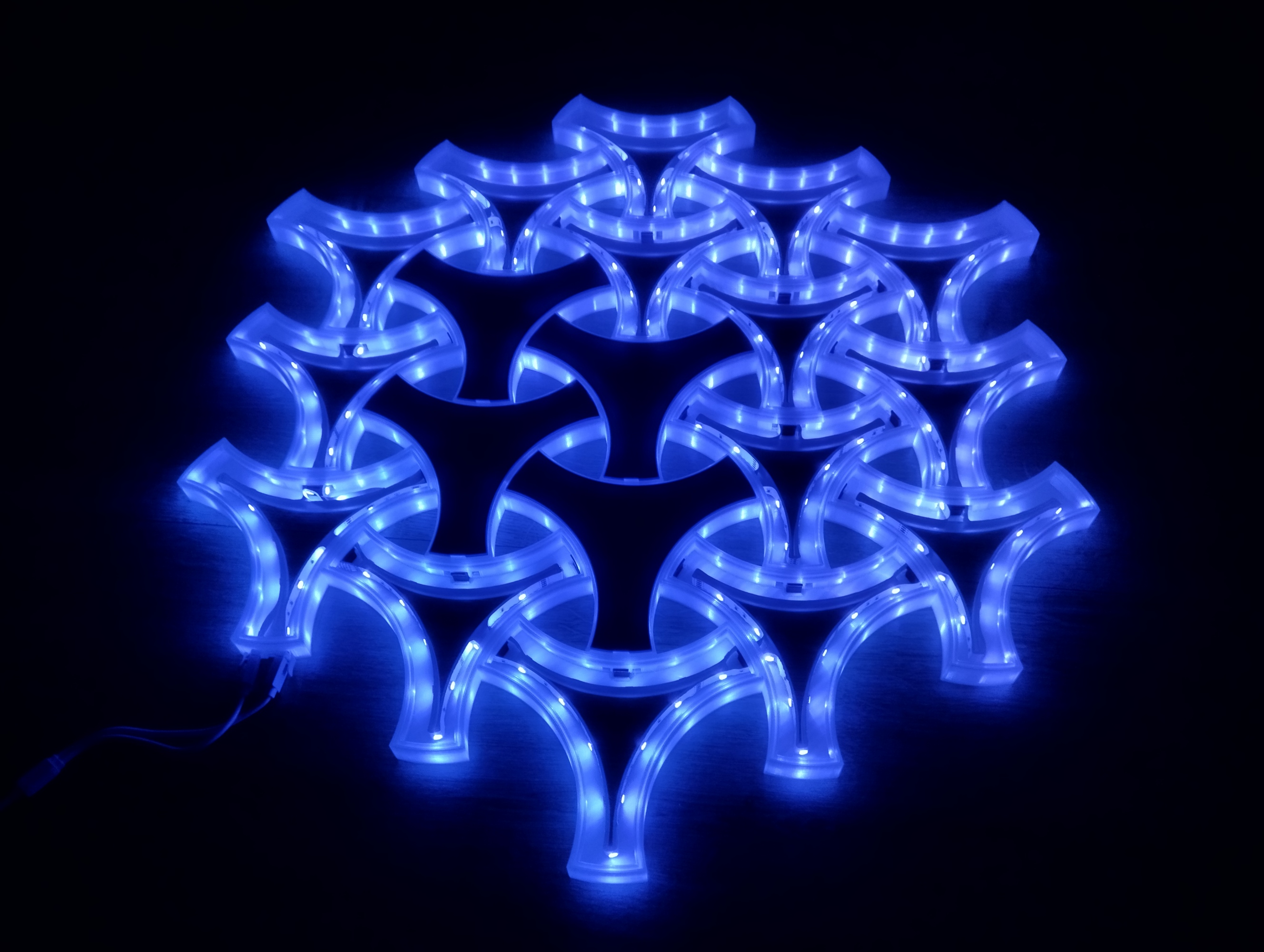 Wall decoration with LED lights by SD product | Download free STL model ...