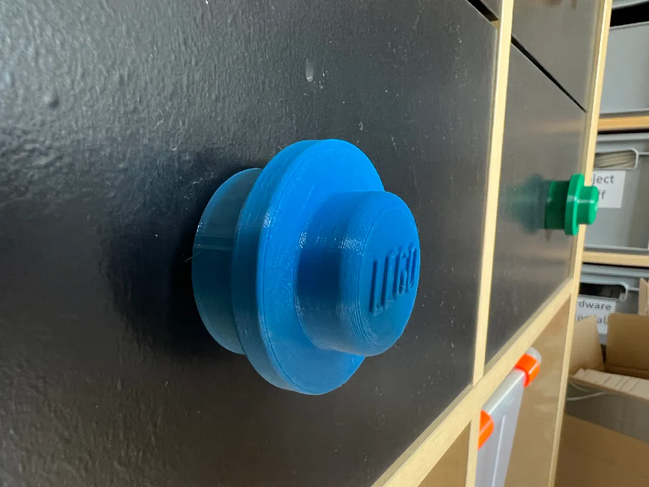 LEGO Stud Drawer Knob/Handle by w00h | Download free STL model ...