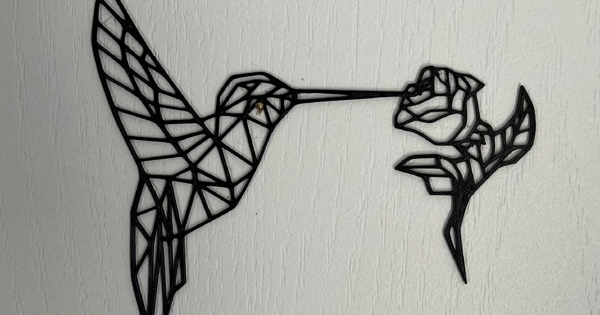 Hummingbird Wall Art #2 by Ninomalbinho | Download free STL model ...