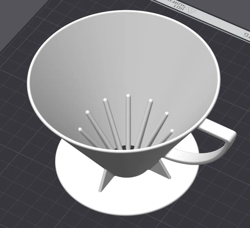 Kono coffee dripper by chaoz | Download free STL model | Printables.com