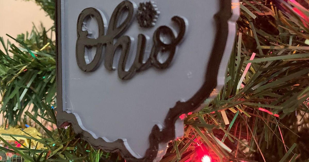 2021 Ohio Ornament by Alex73077 | Download free STL model | Printables.com