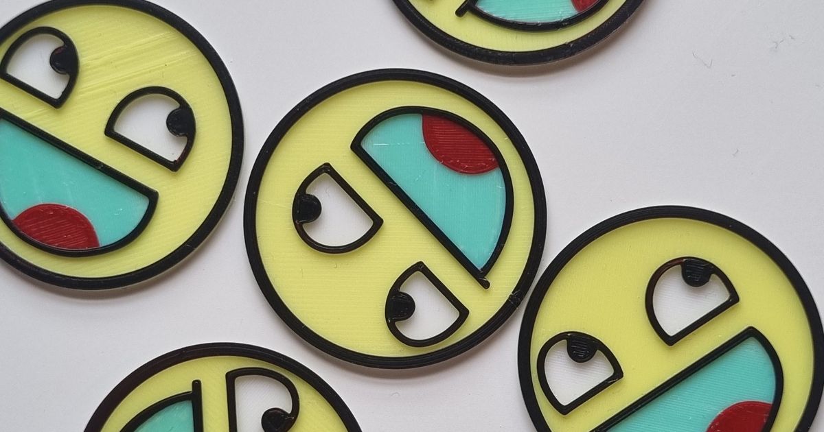 Awesome Face Pin by Roue13 | Download free STL model | Printables.com