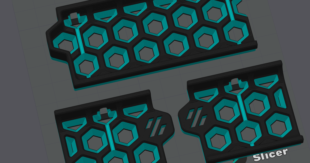 Voron V02. Skirts - Hexagonal Theme by Roue13 | Download free STL model ...