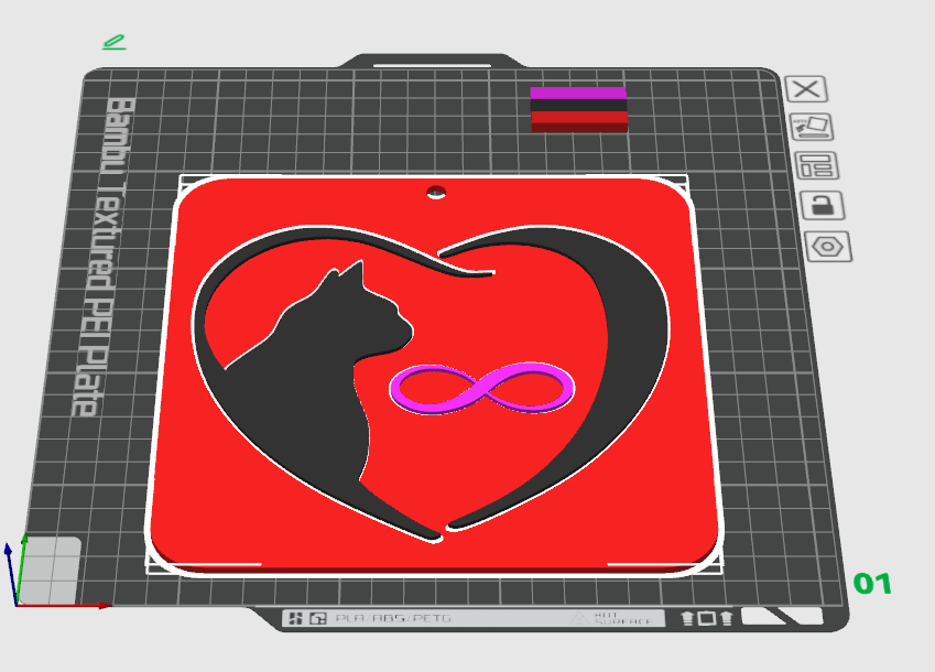 cat, 8 lives / infinity by frank koob | Download free STL model ...