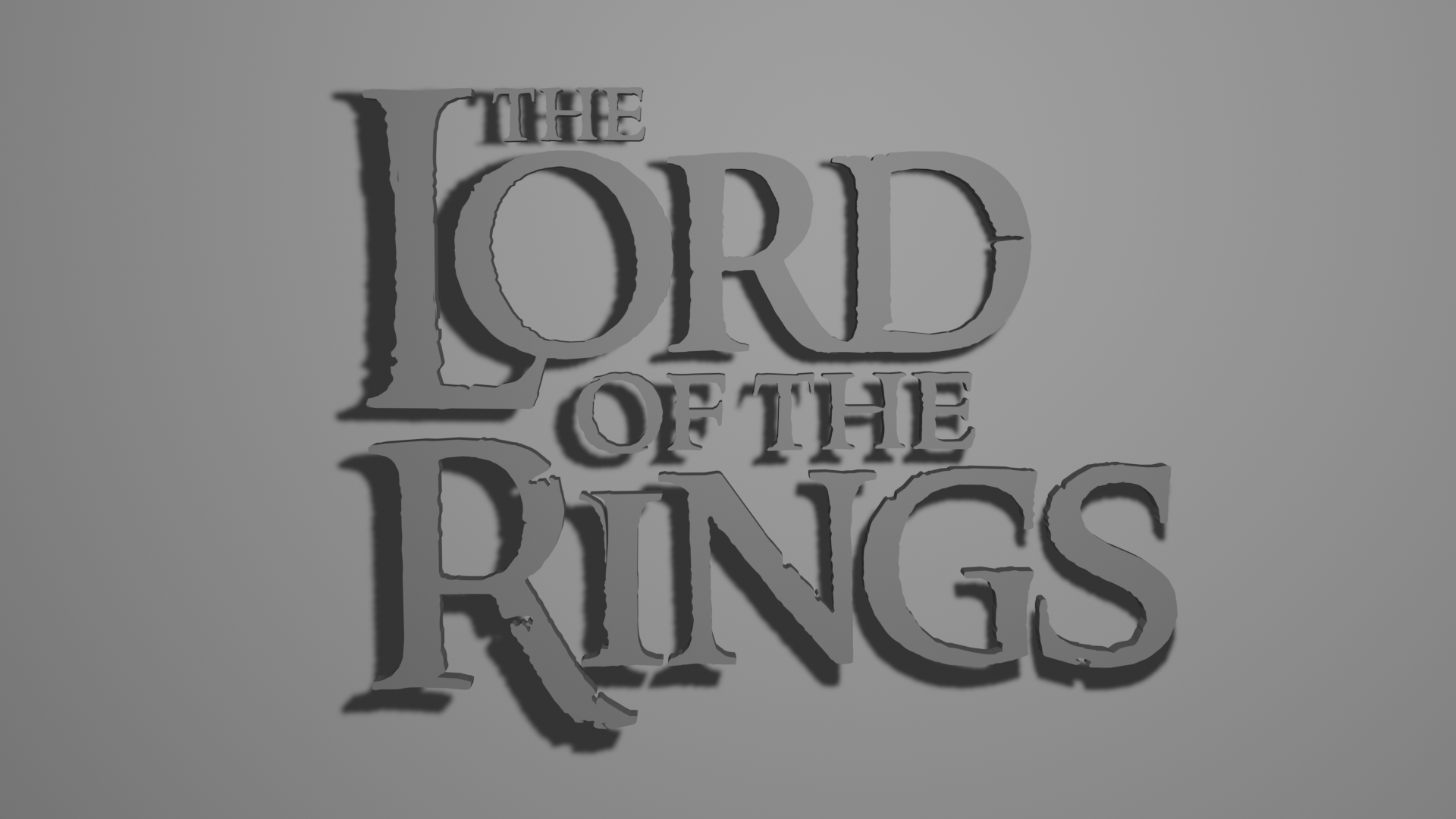 The Lord of the Rings logo by tubi | Download free STL model ...