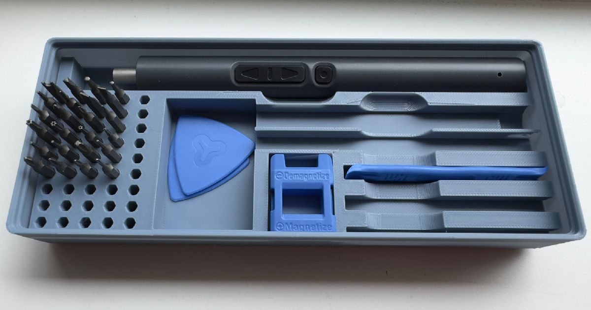 Gridfinity Electric Screwdriver Base 18.5mm by jkalf | Download free ...