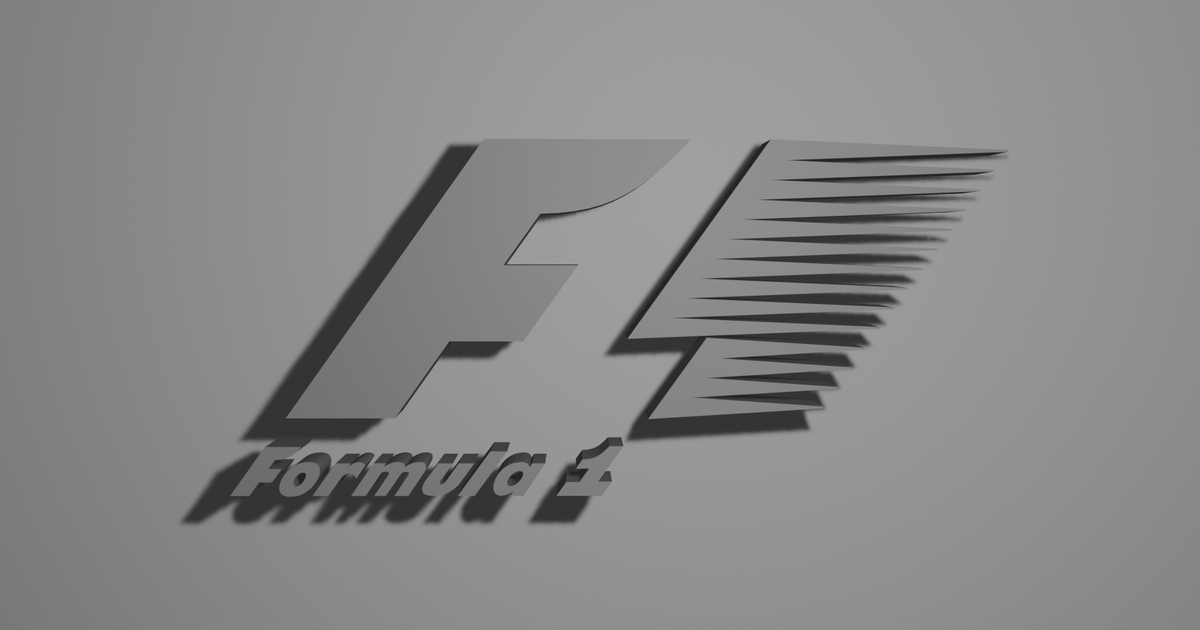F1 logo by tubi | Download free STL model | Printables.com