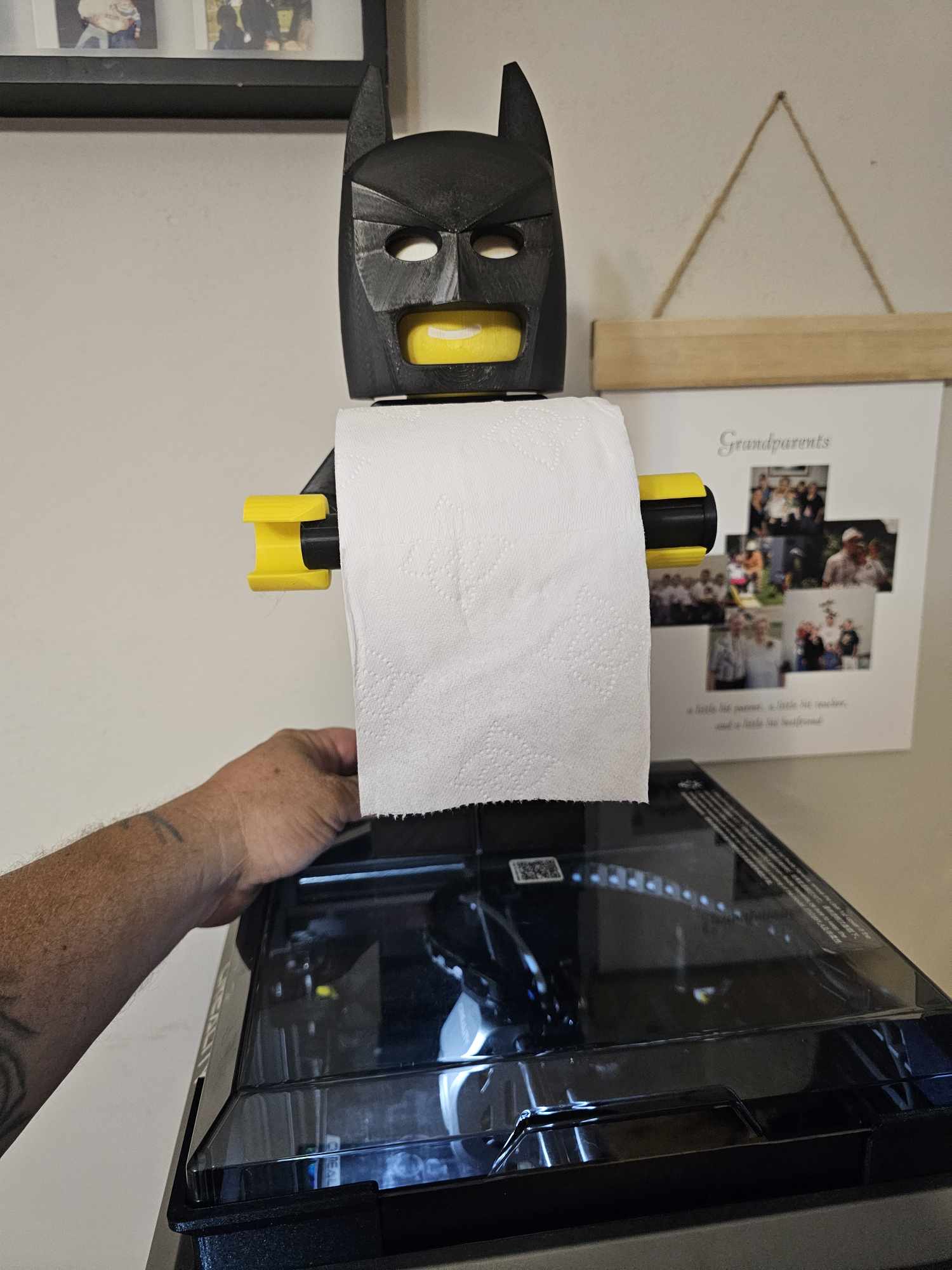 batman Minifig toilet paper holder by william dake | Download free STL ...