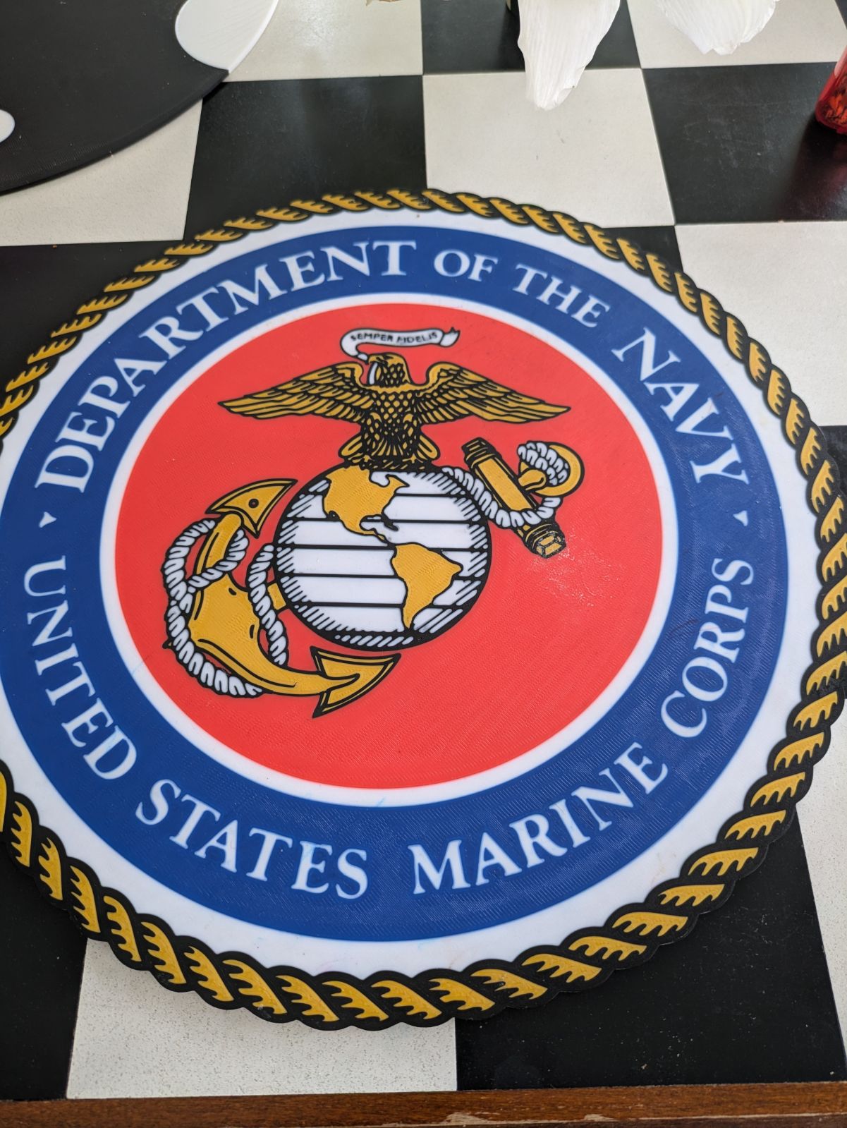 United States Marine Corps Placemat by jammaster63 | Download free STL ...