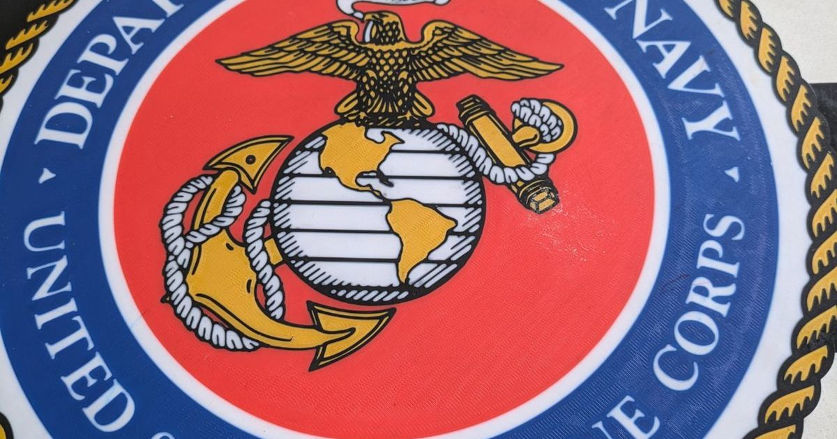 United States Marine Corps Placemat by jammaster63 | Download free STL ...