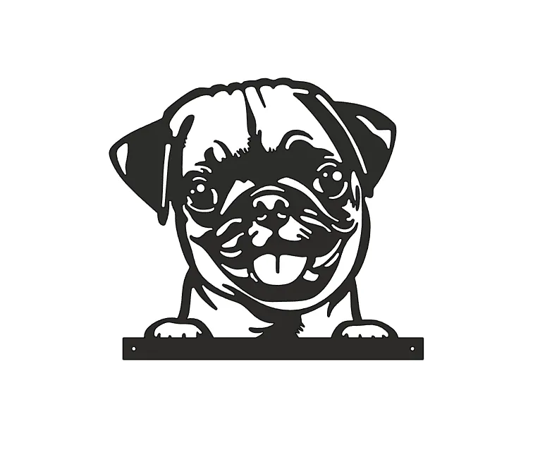 Pug-Mops Dog by DickF | Download free STL model | Printables.com