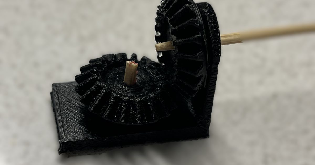 Working Bevel Gear - Example by The Two Dimensions | Download free STL ...