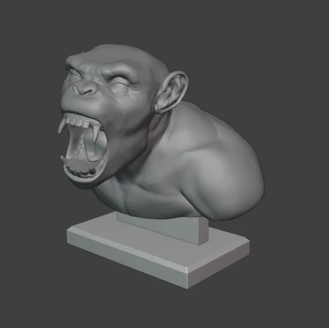 Chimp by Fermin Valeros | Download free STL model | Printables.com