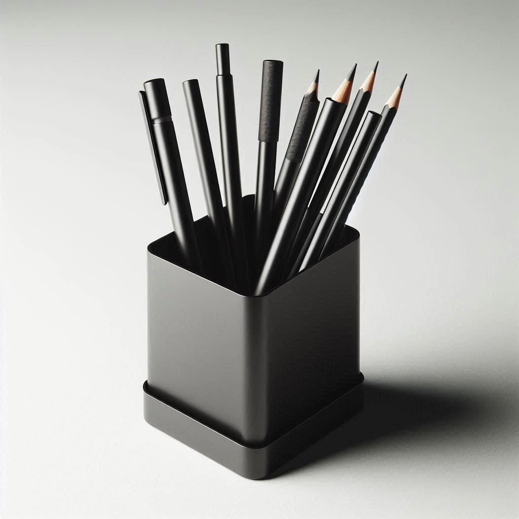 Square Minimalist Pencil Holder by Deltaprints | Download free STL ...