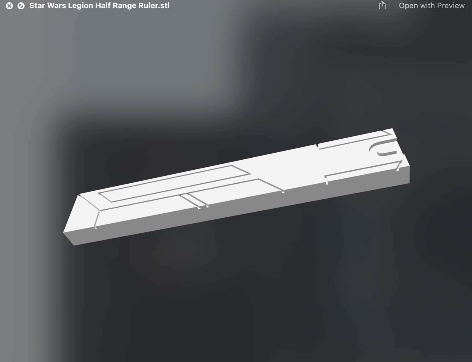 Star Wars Legion - 1/2 (Half) Range Ruler by DanKraus | Download free ...