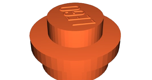 Plate, Round LEGO Brick (Real LEGO) by dokxtr | Download free STL model ...