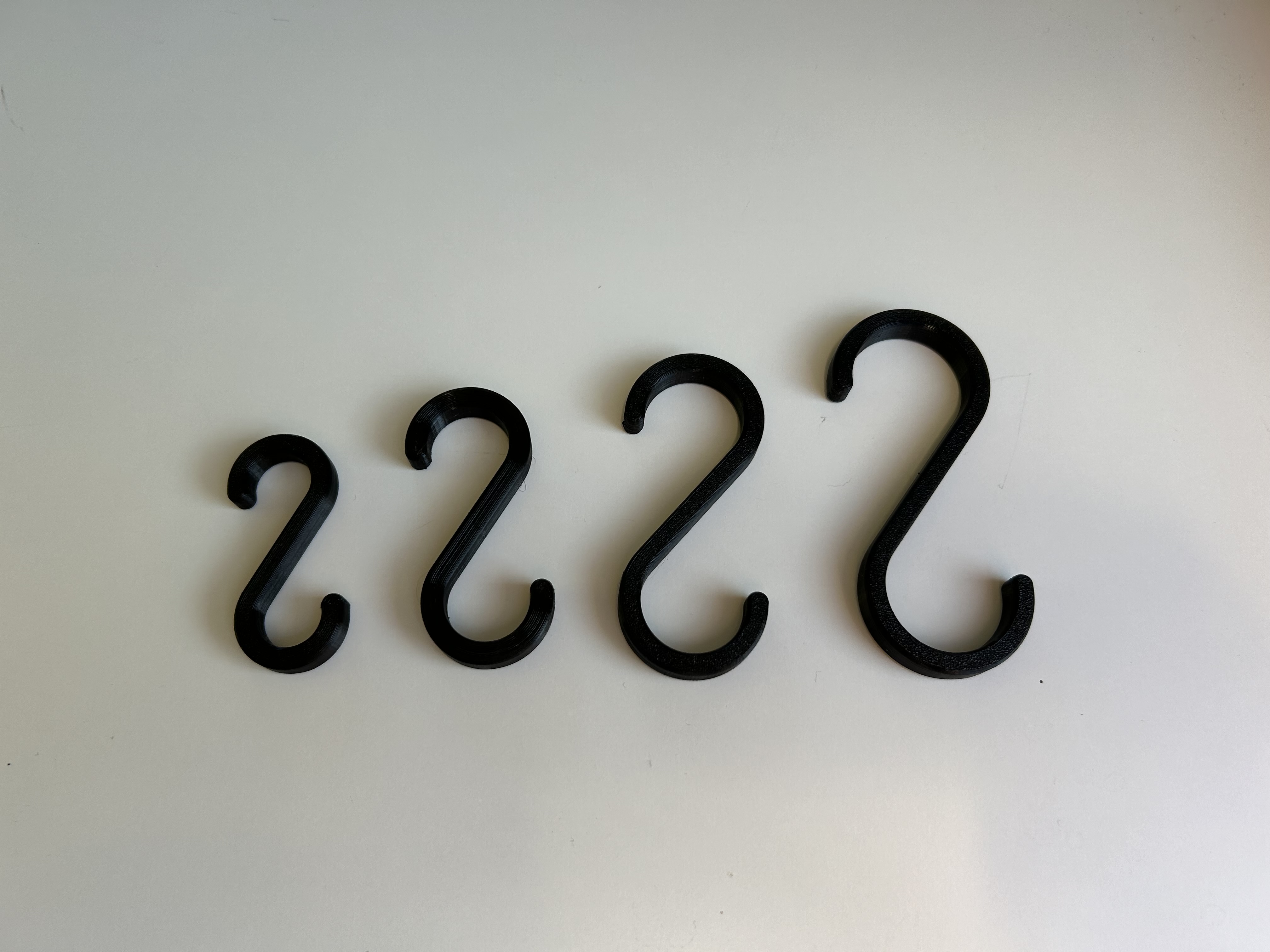 S-hooks with varying diameters by BrianMelgaard | Download free STL ...