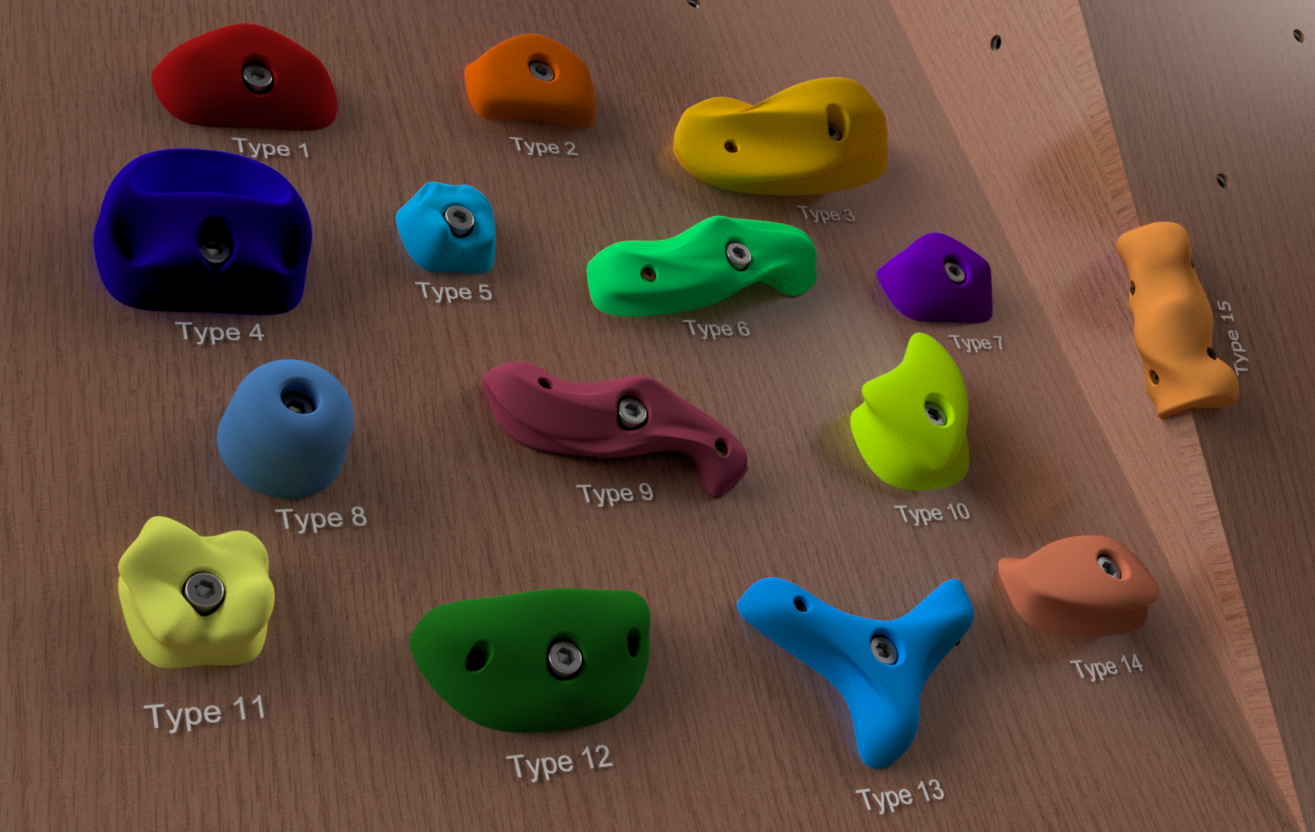 Climbing Holds *15 pack* by pakkun48 | Printables Store