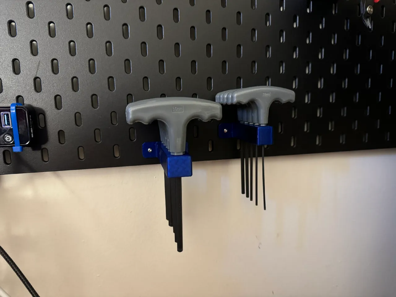 Pittsburgh T-Handle Hex Key Set hanger for Skadis with T-Nut mount by ...