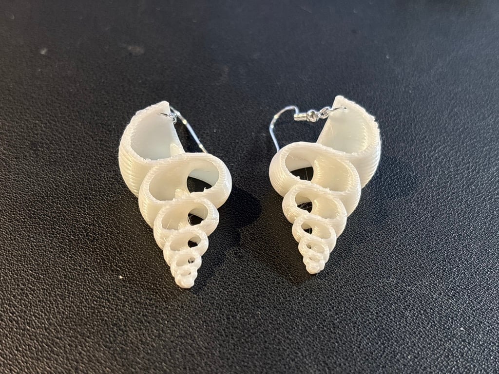 sea snail earrings by zzzy | Download free STL model | Printables.com