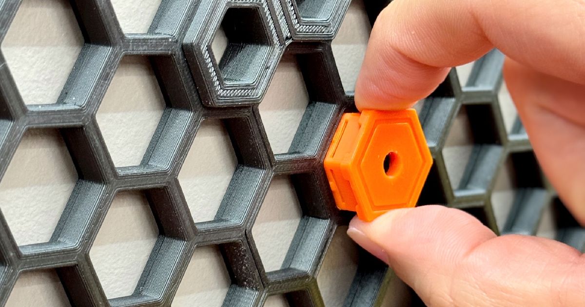 REMOVABLE Inserts for Honeycomb Storage Wall Pegboard by Ryan Millar ...