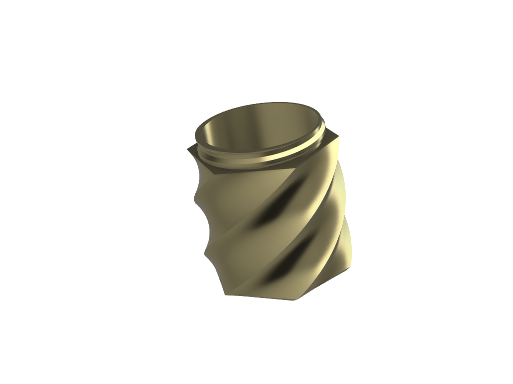 Twisted Hex Stash Jar by jermaine | Download free STL model | Printables.com