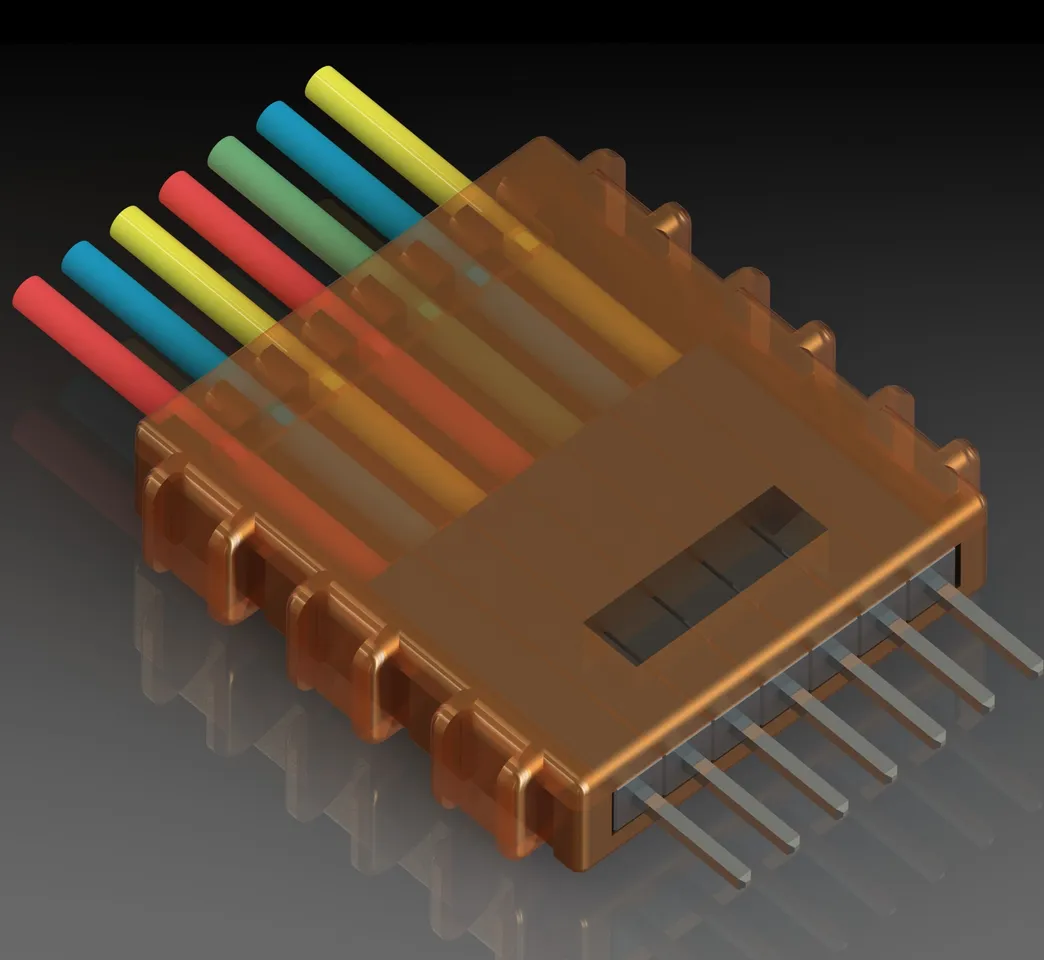Connector housing Dupont 7Pin 12mm by NERDCORNER | Download free STL ...