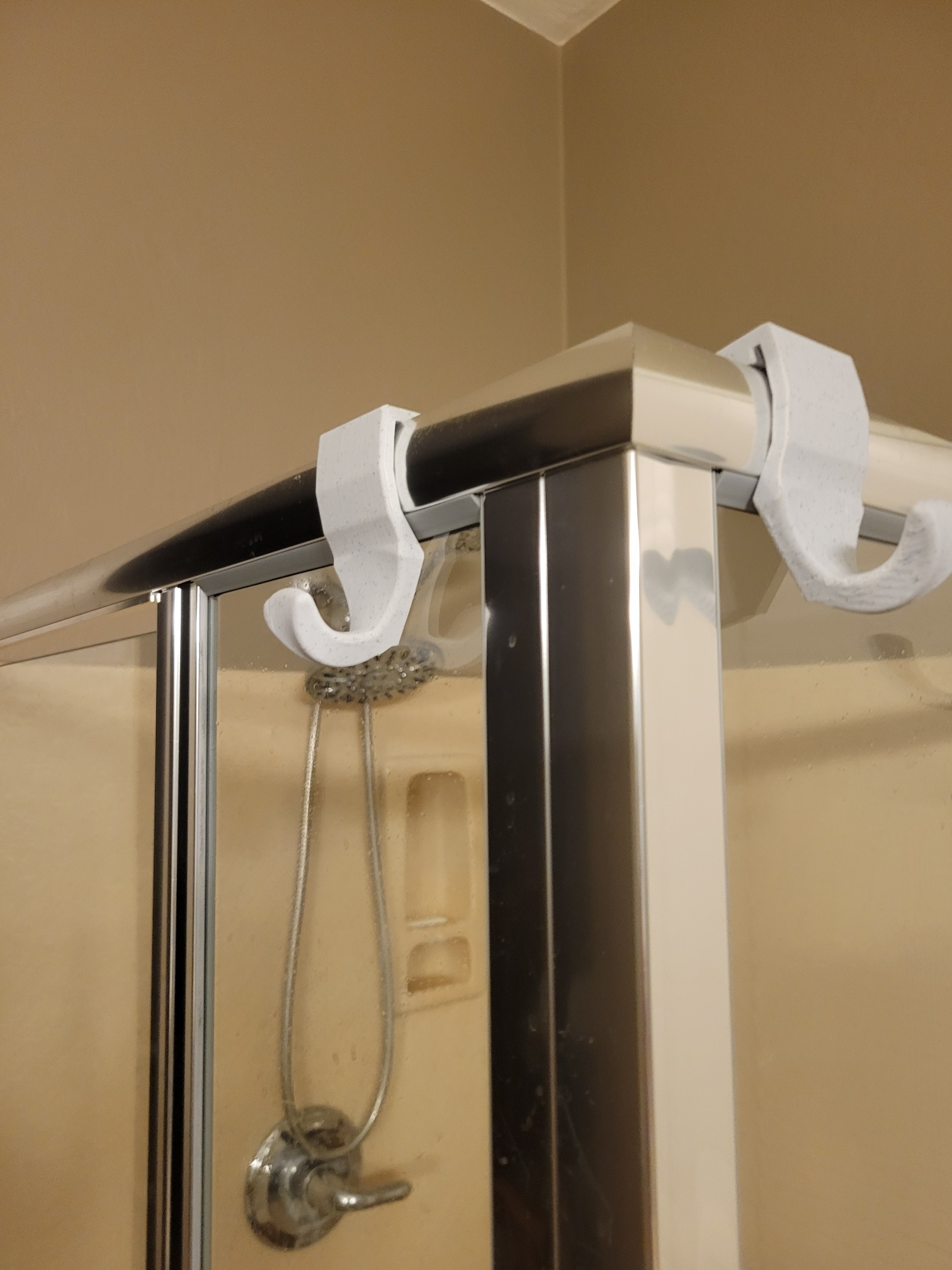 Shower Enclosure Hangers by akf_was_here | Download free STL model ...