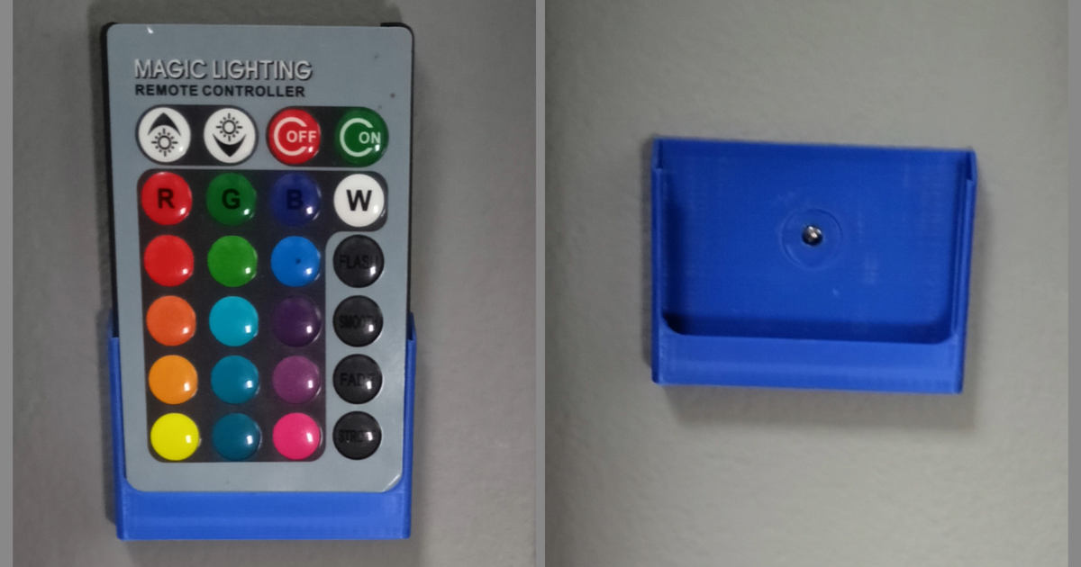 RGB LED Remote Control Holder by Martin | Download free STL model ...
