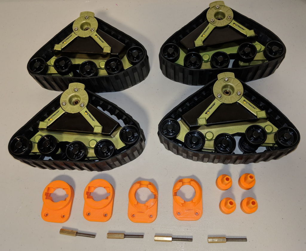Mattracks adapters for CC-01 and TRX-4 trucks by ltlowe | Download free ...