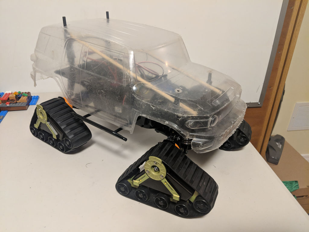 Mattracks adapters for CC-01 and TRX-4 trucks by ltlowe | Download free ...