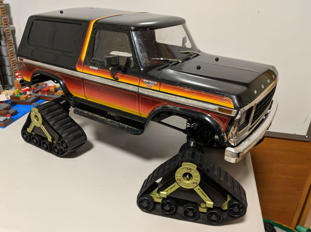 Mattracks adapters for CC-01 and TRX-4 trucks by ltlowe | Download free ...