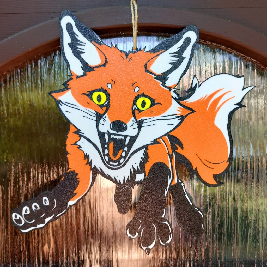 Halloween scary Fox window decoration by kutnohormac | Download free ...