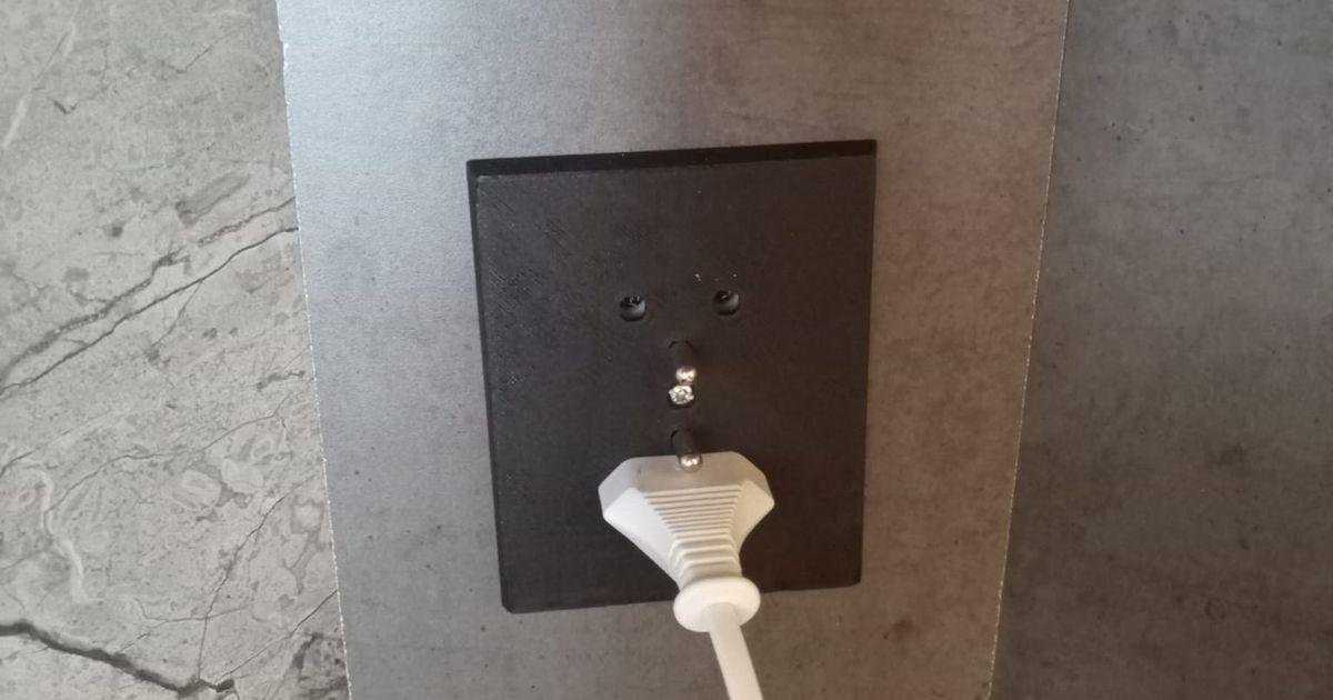 Electrical contact, EU plug with grounding by Michał S | Download free ...