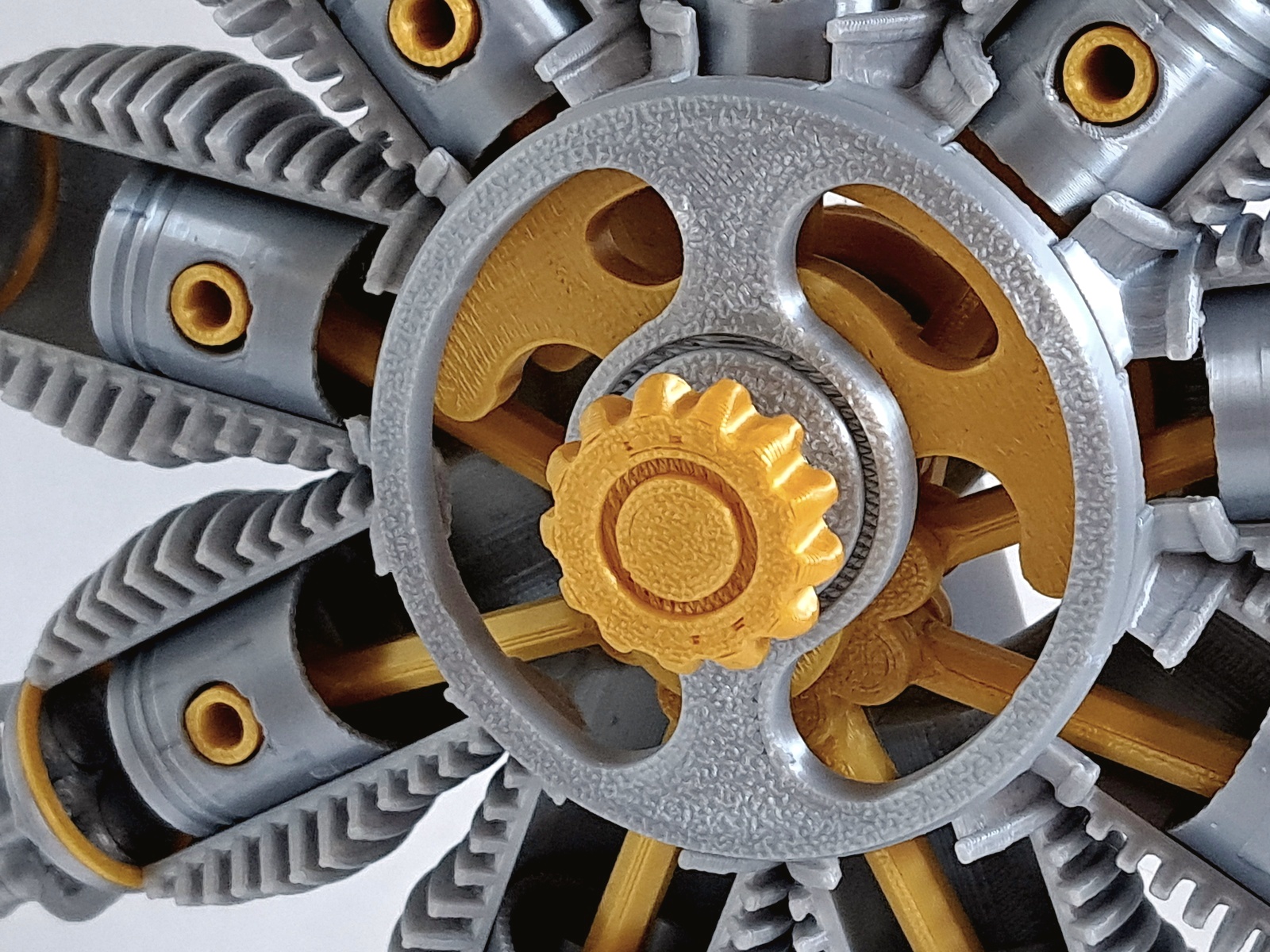 9 Cylinder Radial Engine by Bootjevaarder | Download free STL model ...