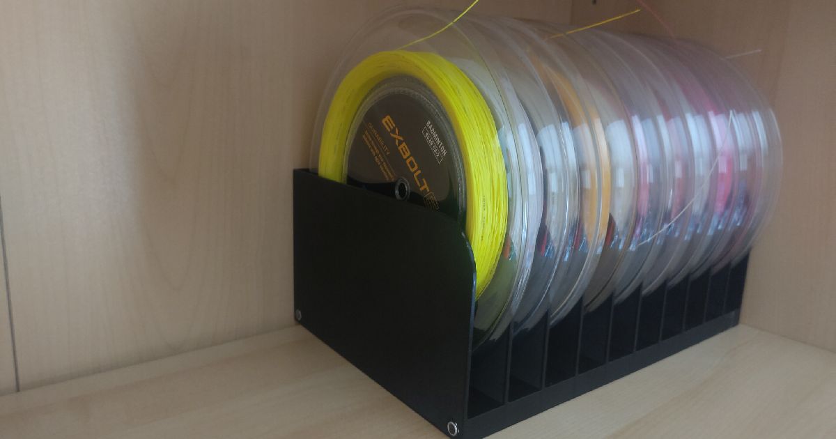 Badminton String Reel Holder by Bart S | Download free STL model ...