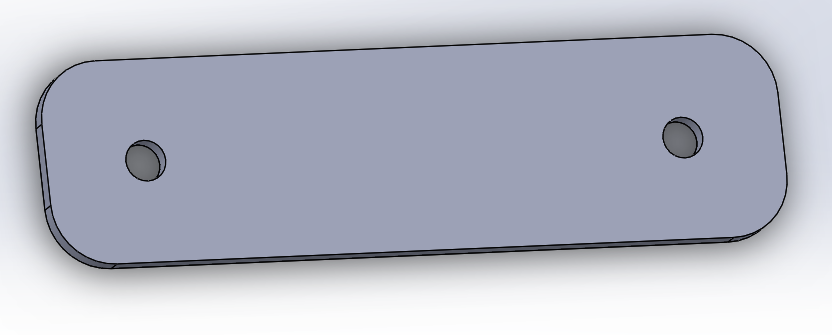 just a simple plate with 2 holes by kip | Download free STL model ...