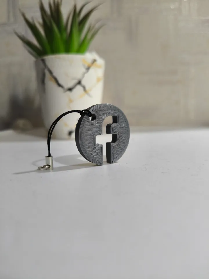 Facebook Keychain/Bag Charm by Suren | Download free STL model ...