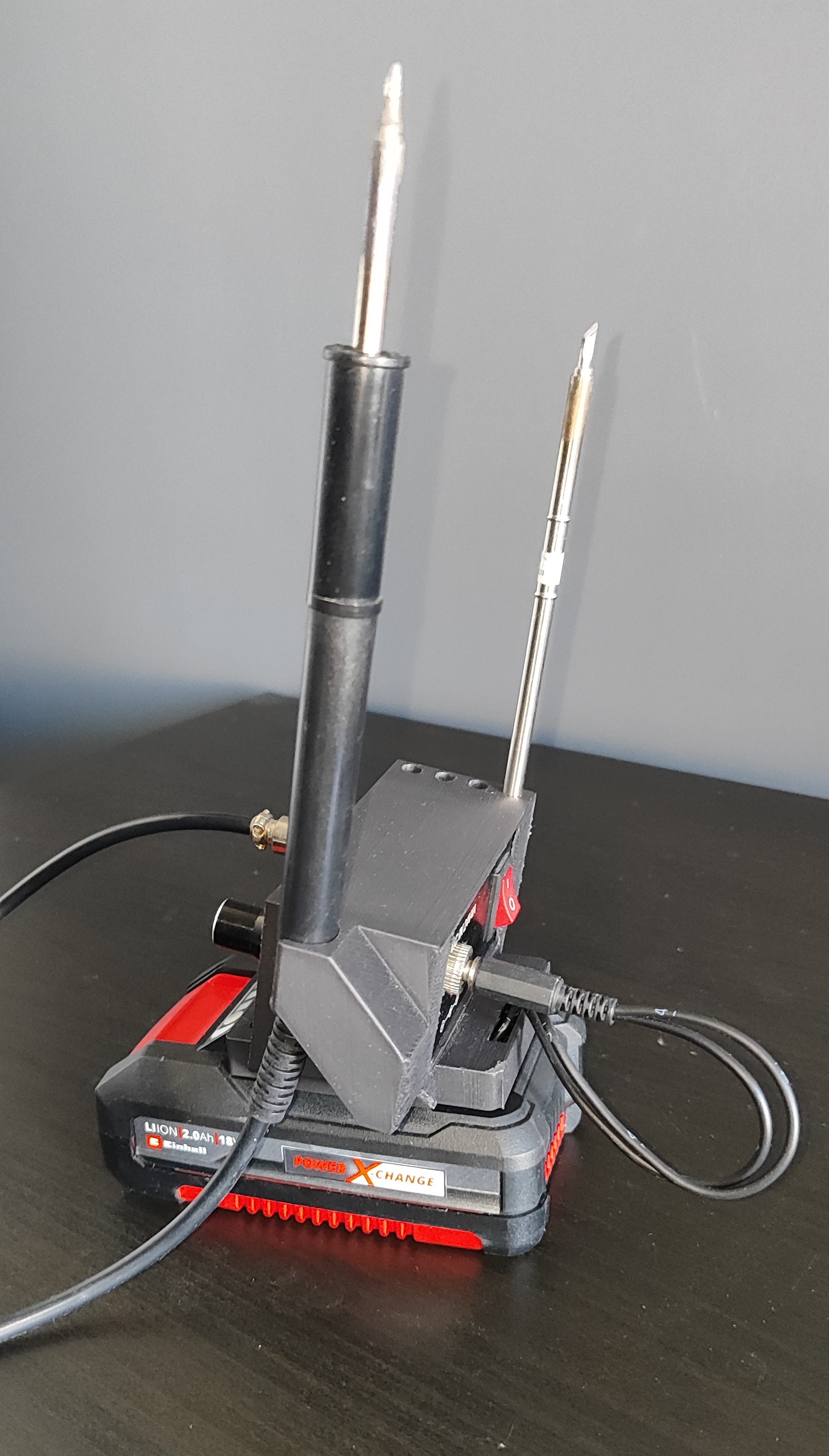 Battery Adapter Einhell Power X-Change Quicko T12 portable soldering ...