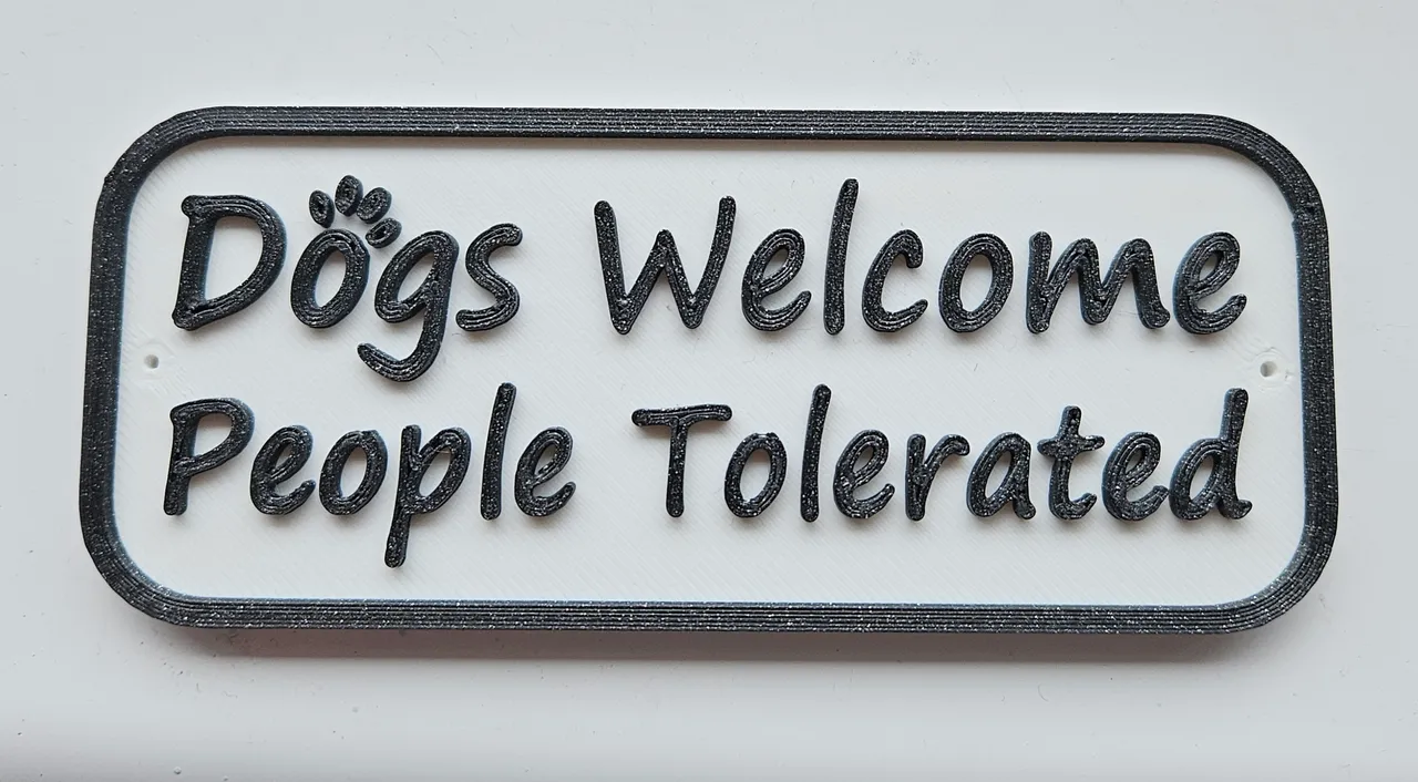 Dogs Welcome Sign by Ben | Download free STL model | Printables.com