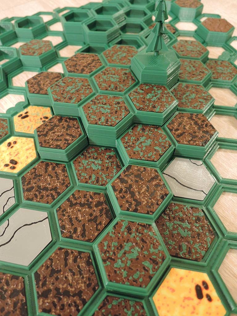 Scenic 3D Hex terrain for MagHex terrain tiles by Ignis Veneficus ...