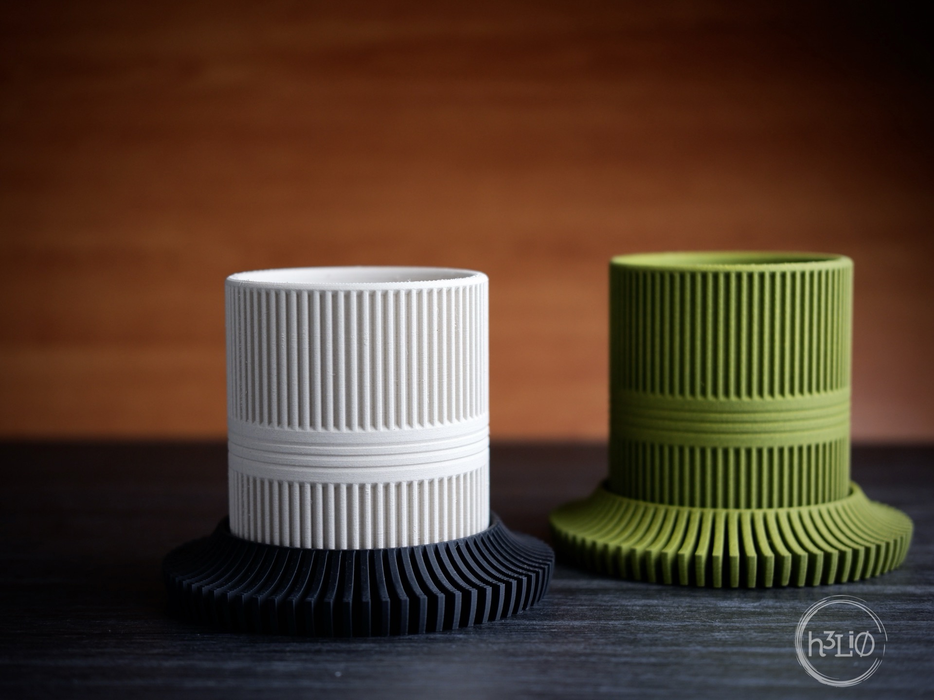 planter pot · ribbed plate by h3li0 | Download free STL model ...