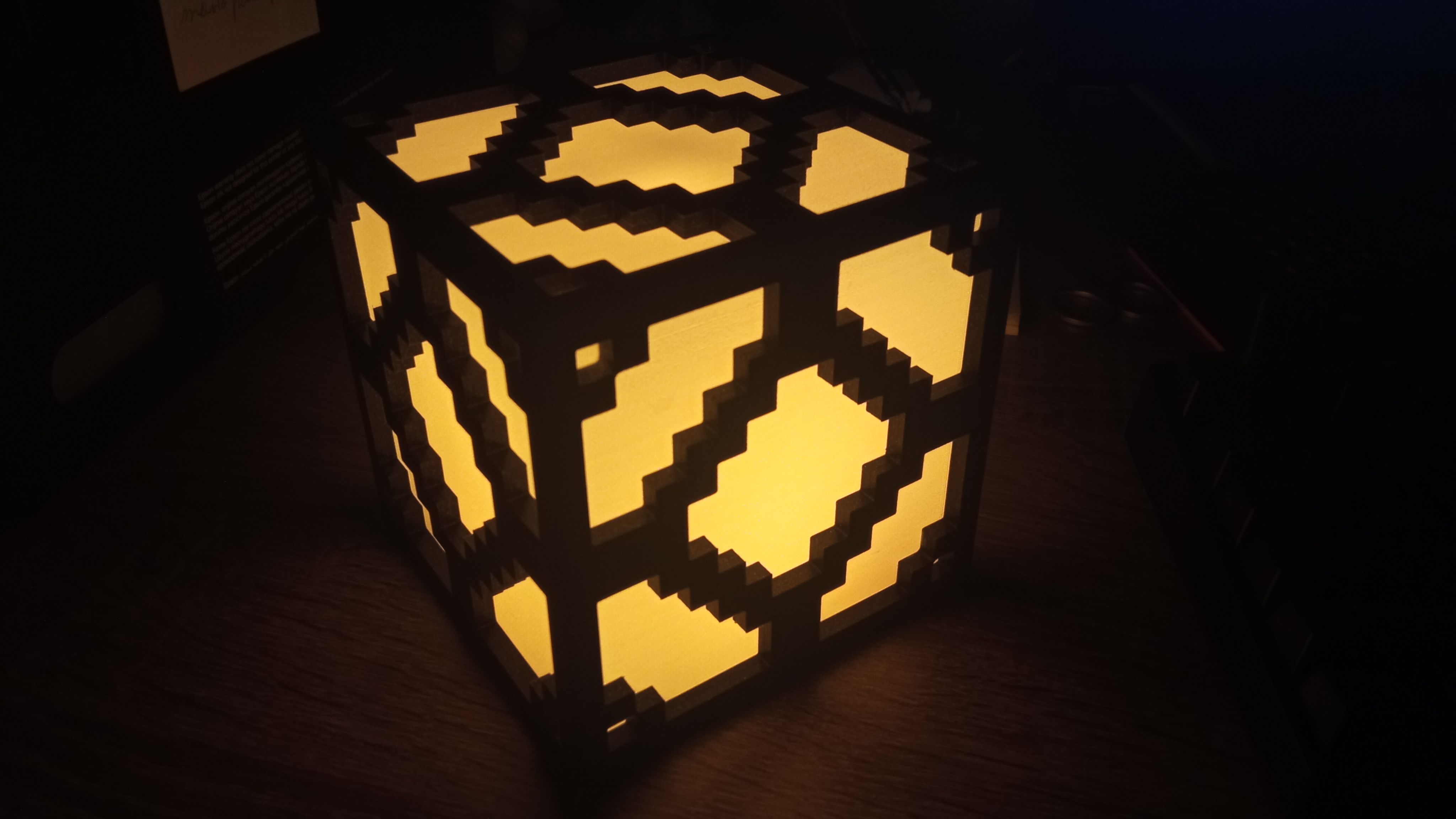 Minecraft Redstone Lamp By Mijo11 Download Free Stl Model