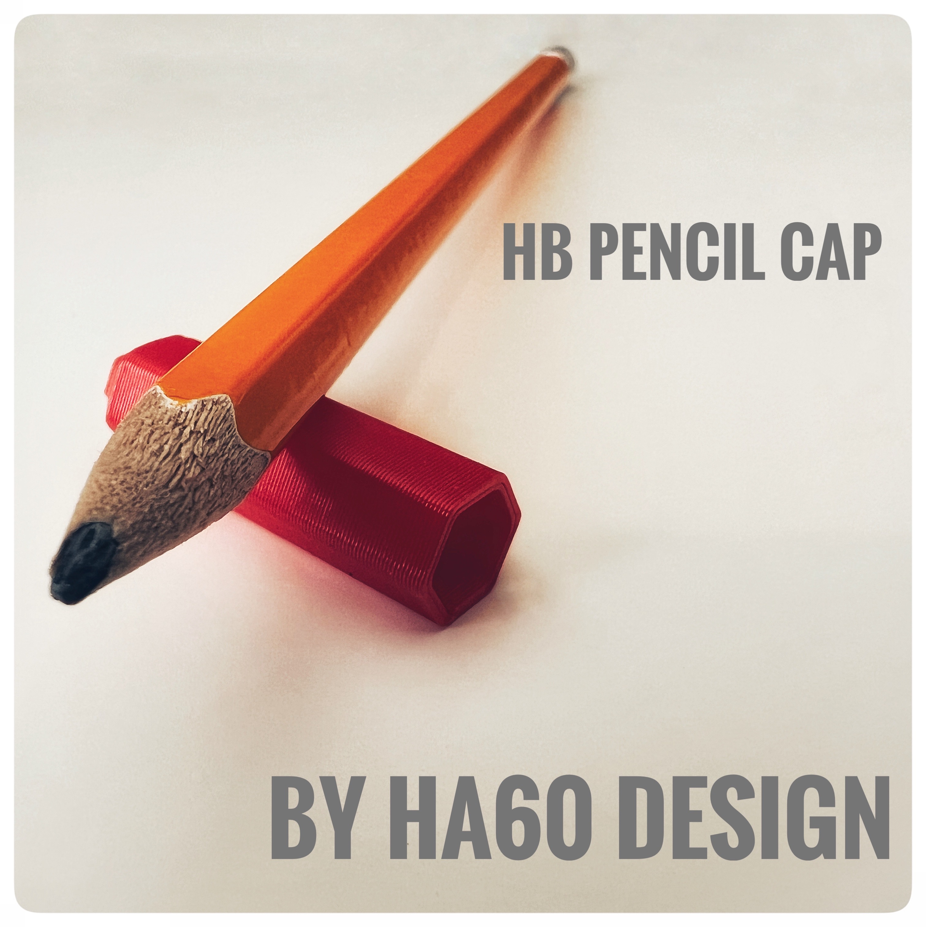 HB Pencil Cap Covers by HA60_Design | Download free STL model ...