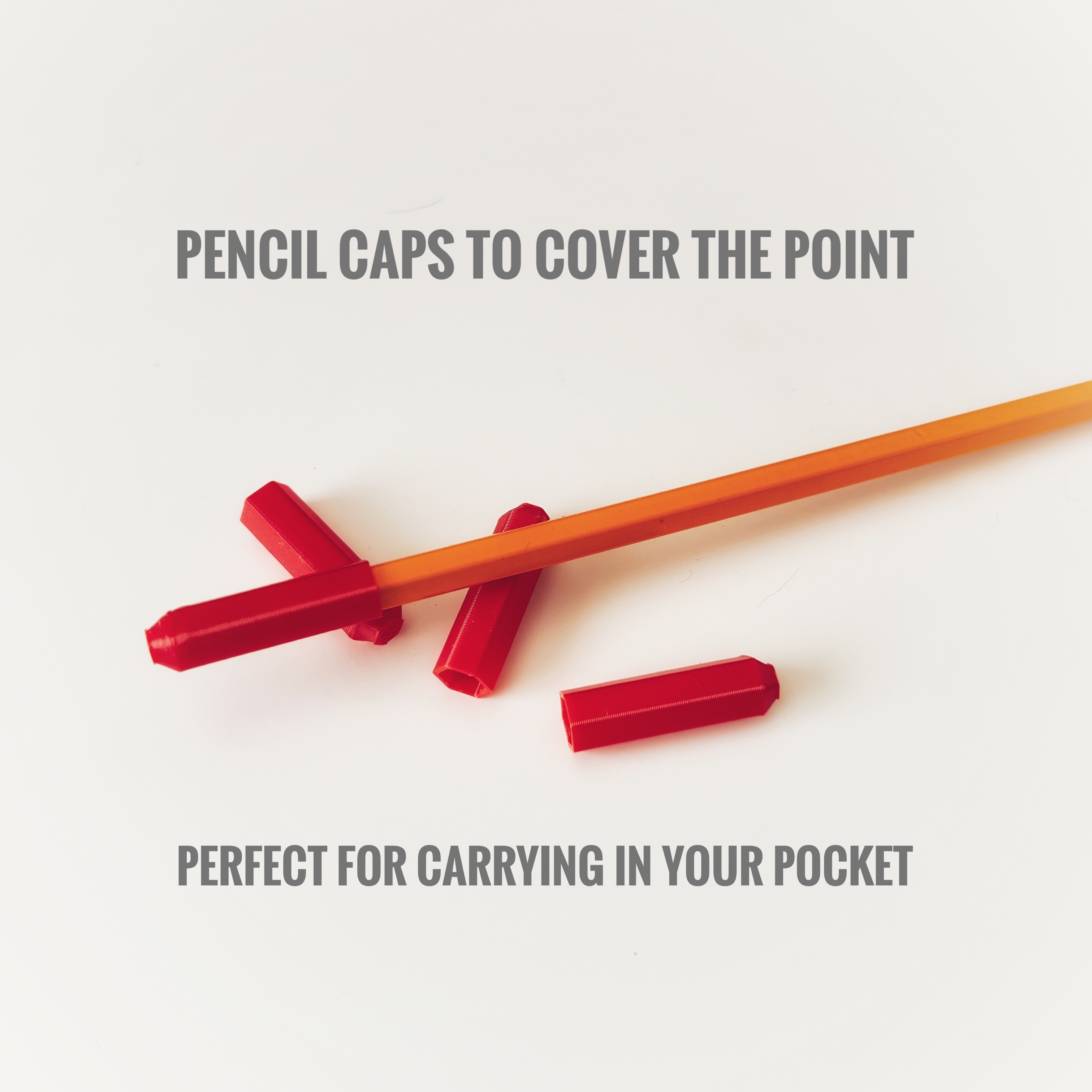 HB Pencil Cap Covers by HA60_Design | Download free STL model ...